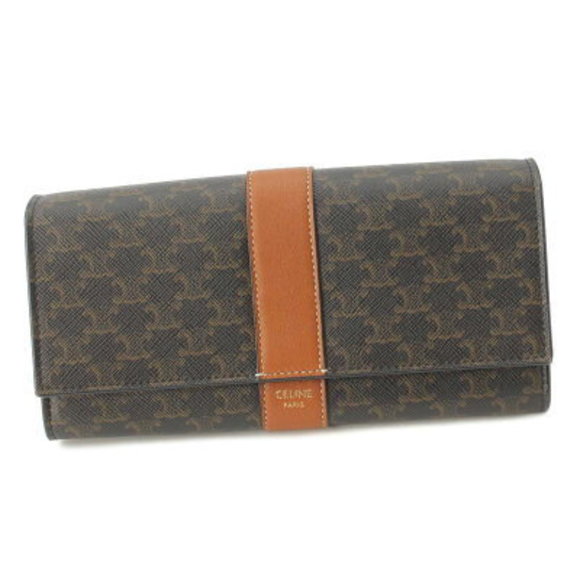 Celine | Bags | Celine Triomphe X Long Wallet Brown | Poshmark